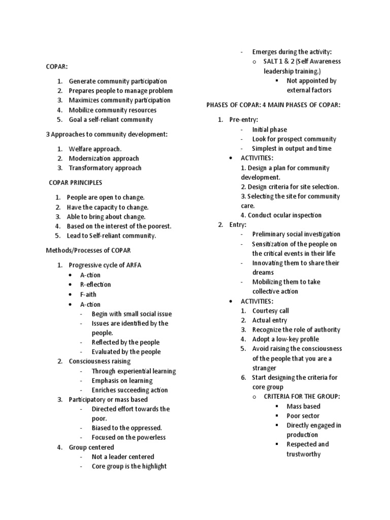 COPAR | PDF | Nursing | Cognition