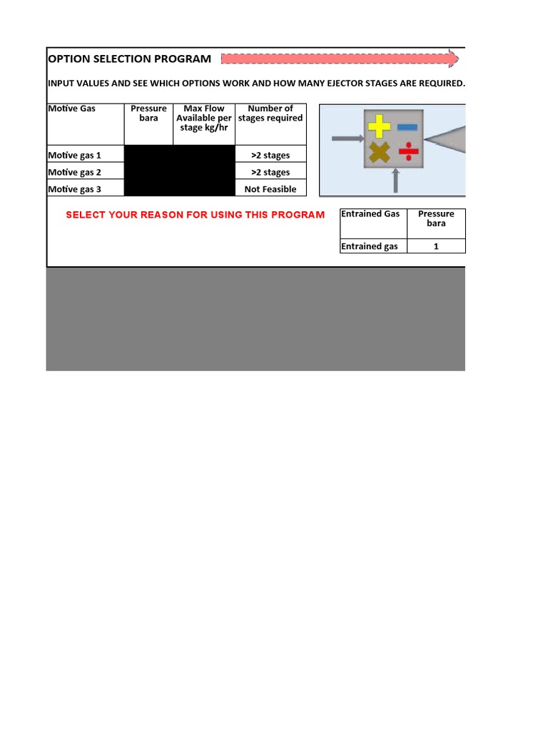 Option Selection Program: Select Your Reason For Using This Program | PDF