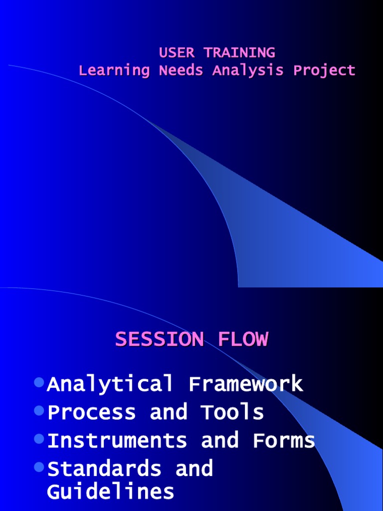 Learning Needs Analysis Framework | PDF | Competence (Human Resources) | Psychological Concepts