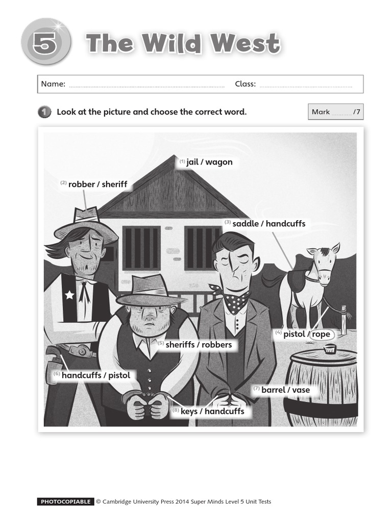 The Wild West: Name: Class | PDF | Horses