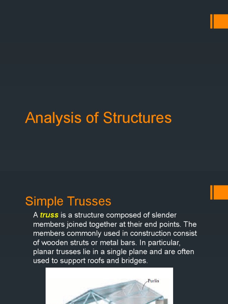 Simple Truss Analysis Methods | PDF | Truss | Tension (Physics)