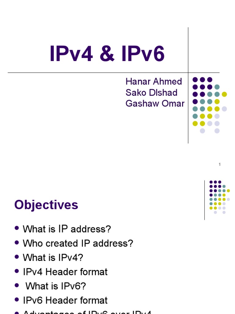 Ipv4 and Ipv6 | PDF | I Pv6 | Internet Protocols