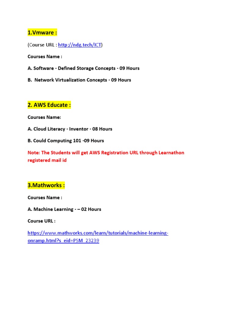 Learnathon: Tech & Skills Courses | PDF | Amazon Web Services | Automation