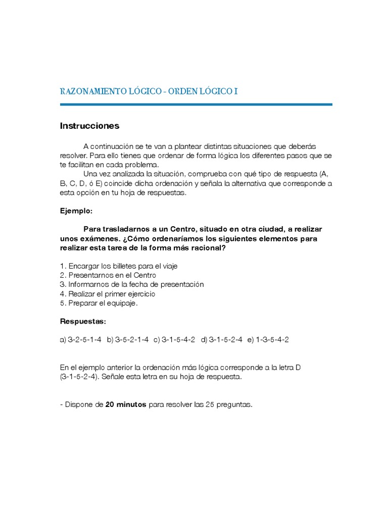 Orden Logico 1 | PDF | Ambulancia