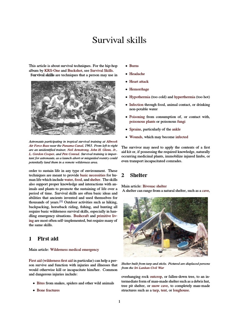 Survival Skills PDF | PDF | Survival Skills | Nature
