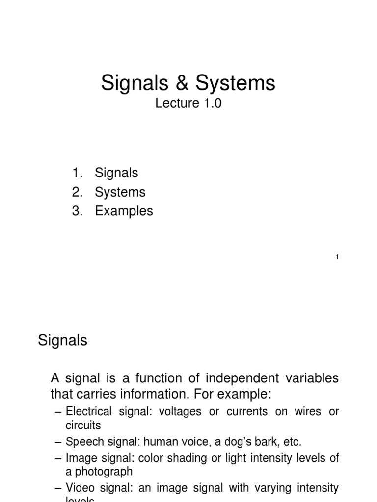 Signals & Systems | PDF | Discrete Time And Continuous Time | Electronic Engineering