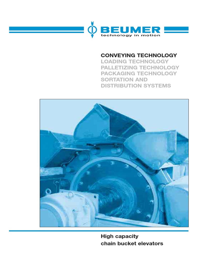 Beumer Central Chain Bucket Elevator | PDF | Elevator | Screw