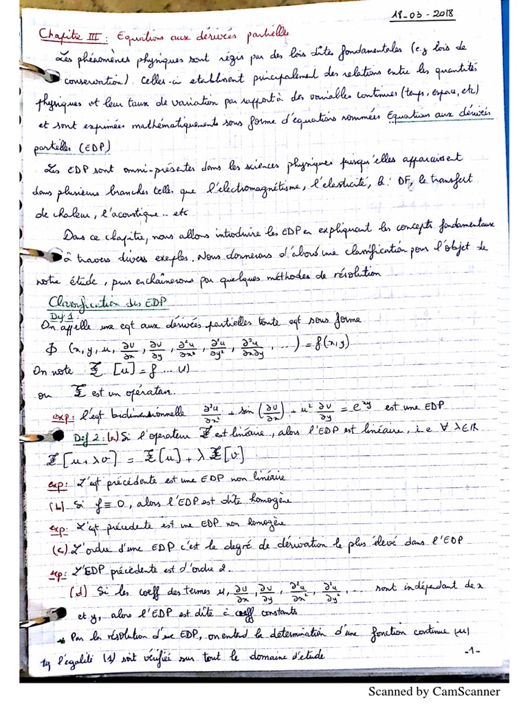 Cours Edp Pdf