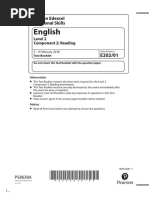 ESOL - Entry 1 - Reading Candidate Paper - Practice Paper A | PDF