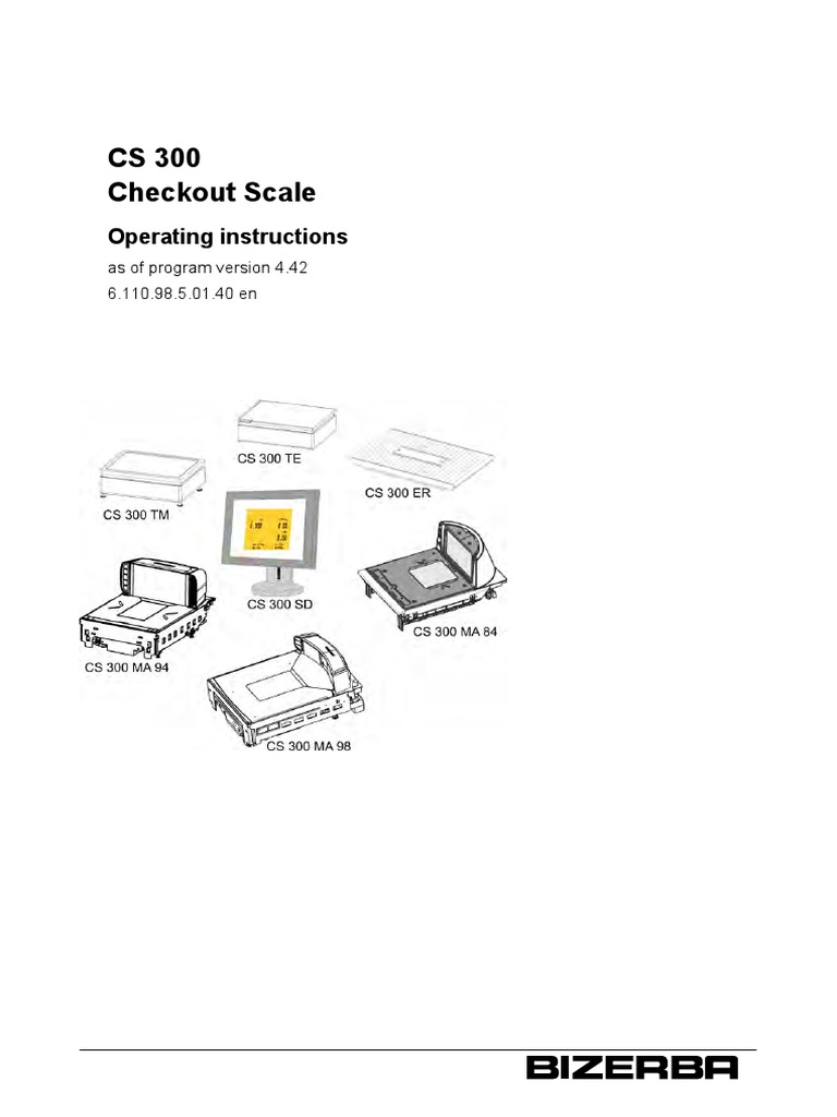 Bizerba CS 300 para Cajas | PDF | Electromagnetic Interference ...