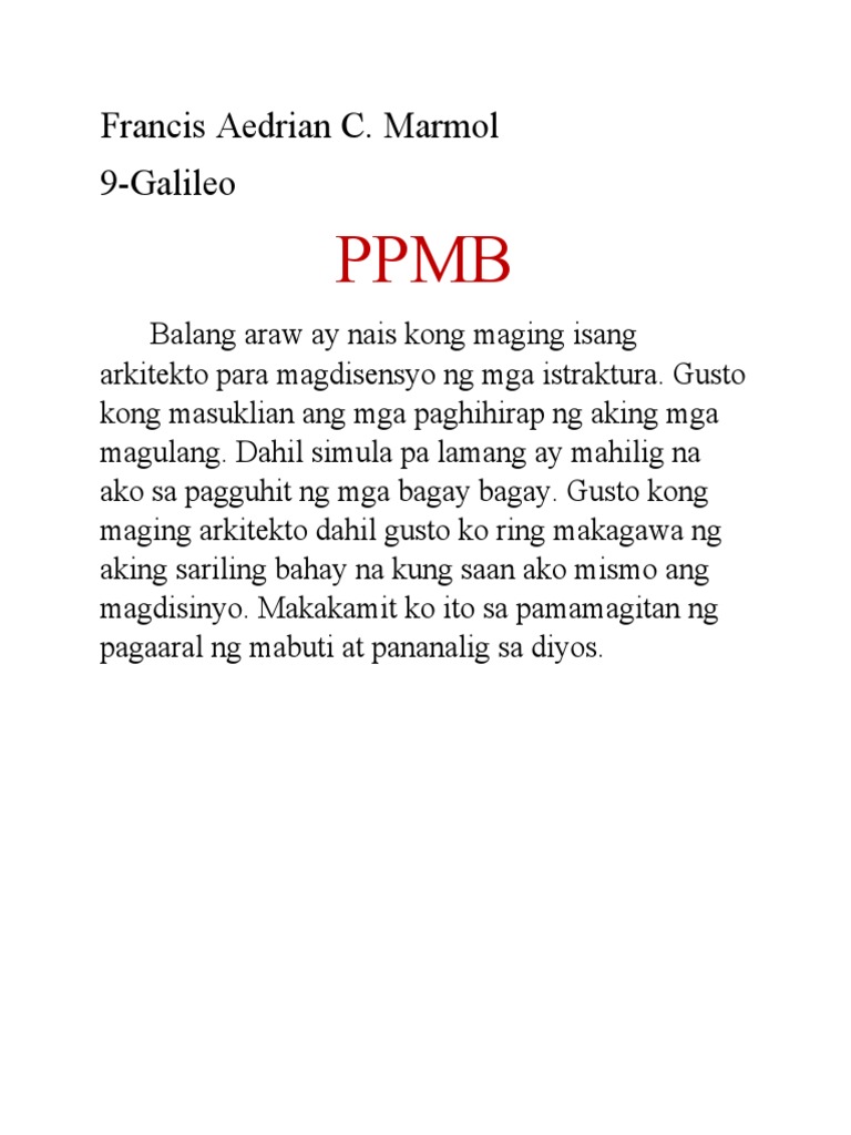 FRANCIS - PPMB | PDF