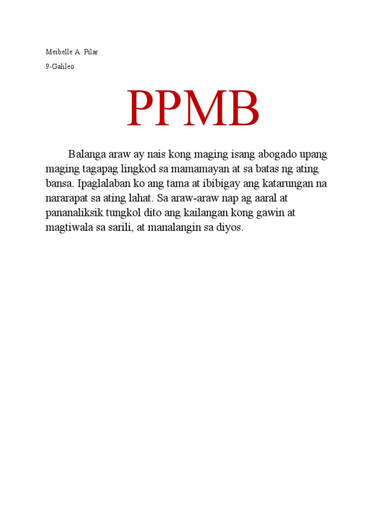 Meibelle - PPMB | PDF