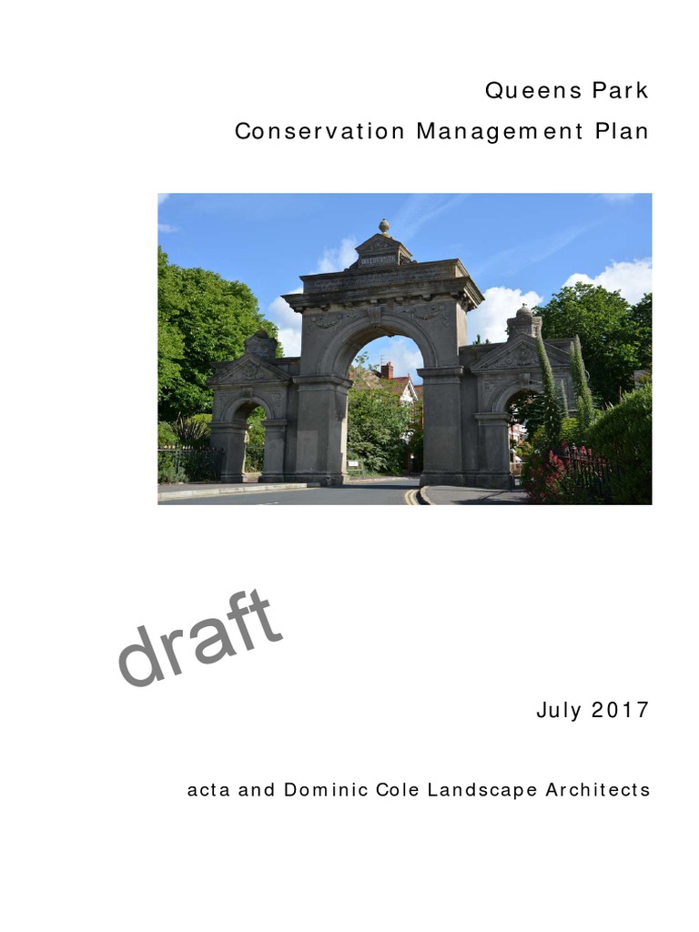 Draft Queens Park Conservation Management Plan | PDF | Conservation ...