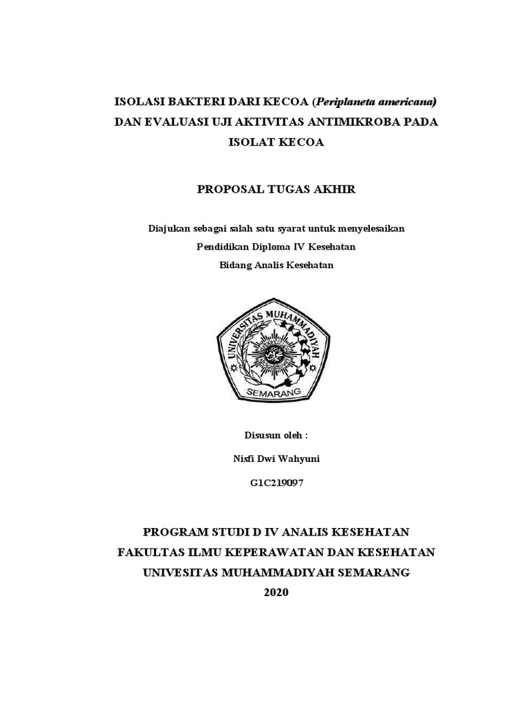 Aktivitas Antimikroba dari Kecoa | PDF