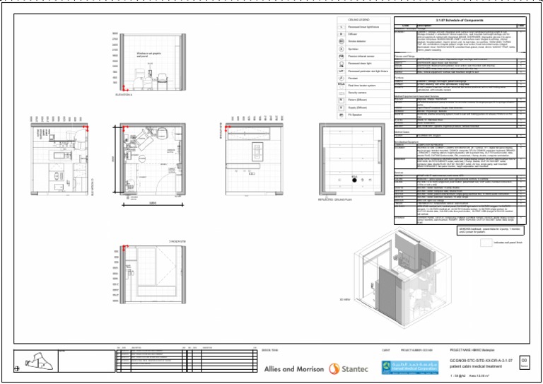 Medical Treatment Room Specifications | PDF | Computer Monitor | Chair