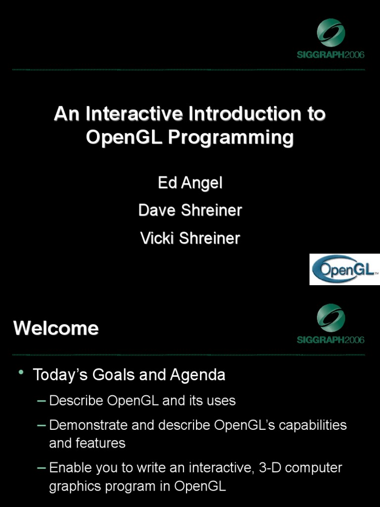 An Interactive Introduction To Opengl Programming | PDF | Shader | Texture Mapping