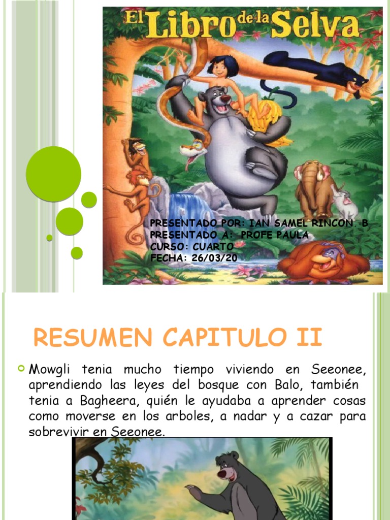 Resumen Del Libro de La Selva Cap2 | PDF
