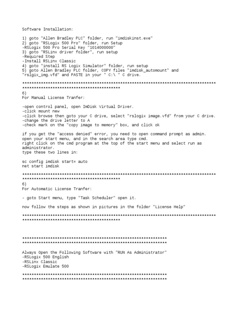Instructions To Install Software | PDF