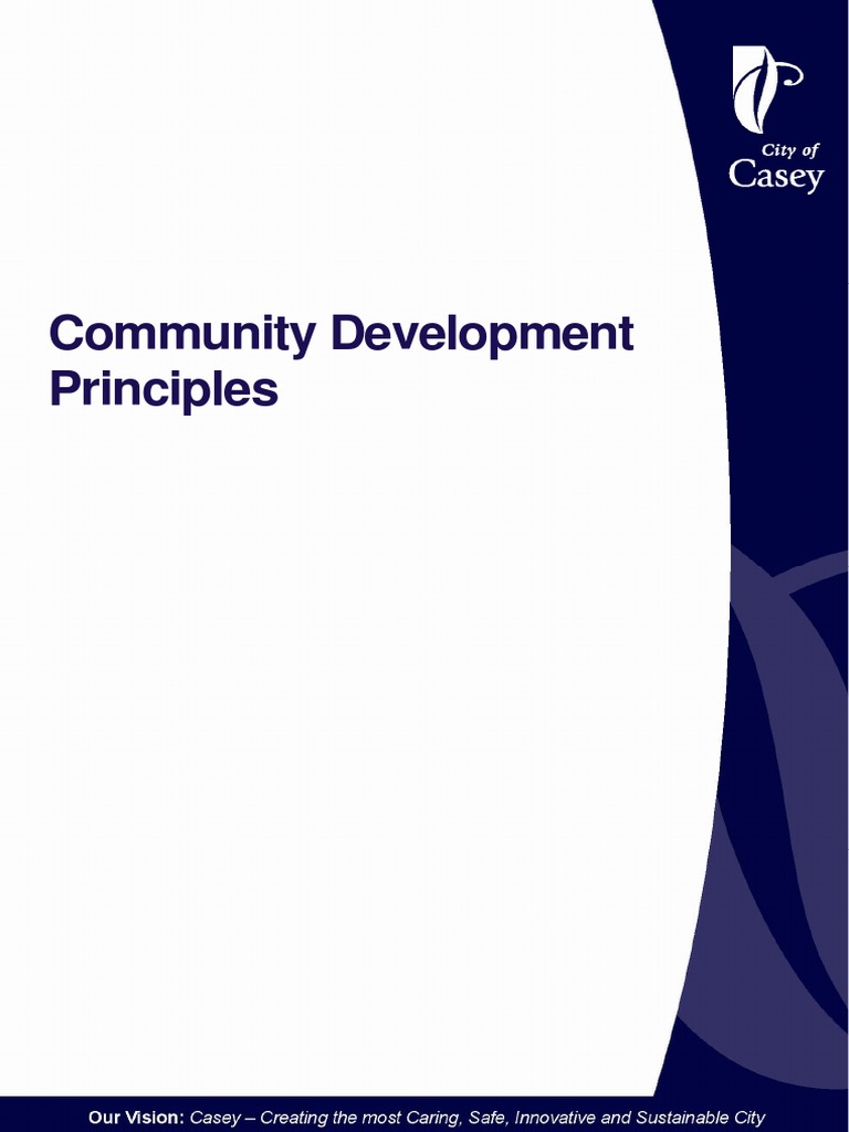 Community Development Principles - Version 13 | PDF | Community ...