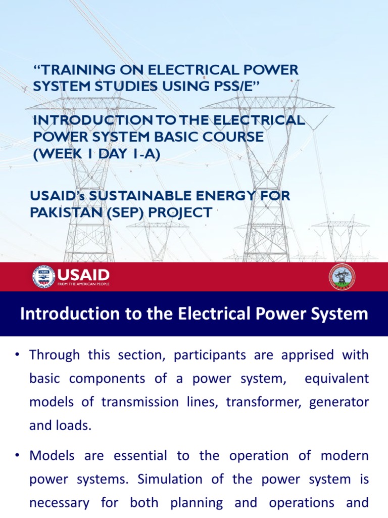 W-1-Day-1-A - Introduction To Electric Power System | PDF | Transformer ...
