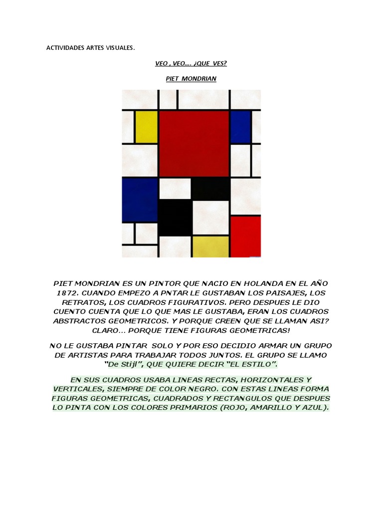 Piet Mondrian | PDF | Arte