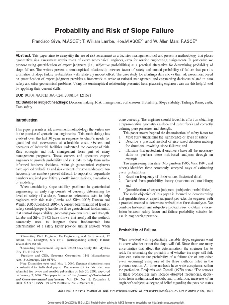 Probability Risk Paper As Published Discussions Updated Plots | PDF ...