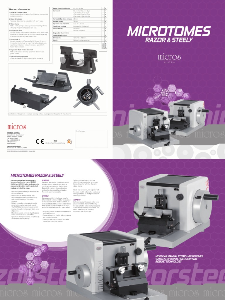 Razor Steely Microtome | PDF | Razor | Knife
