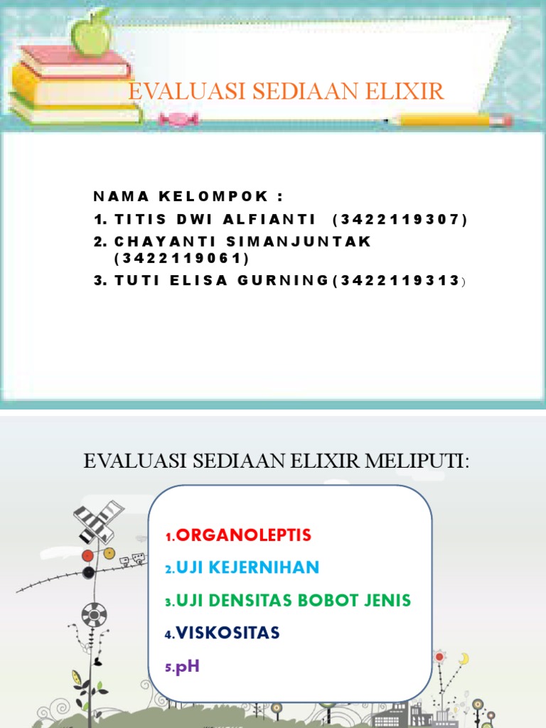 Evaluasi Sediaan Elixir | PDF