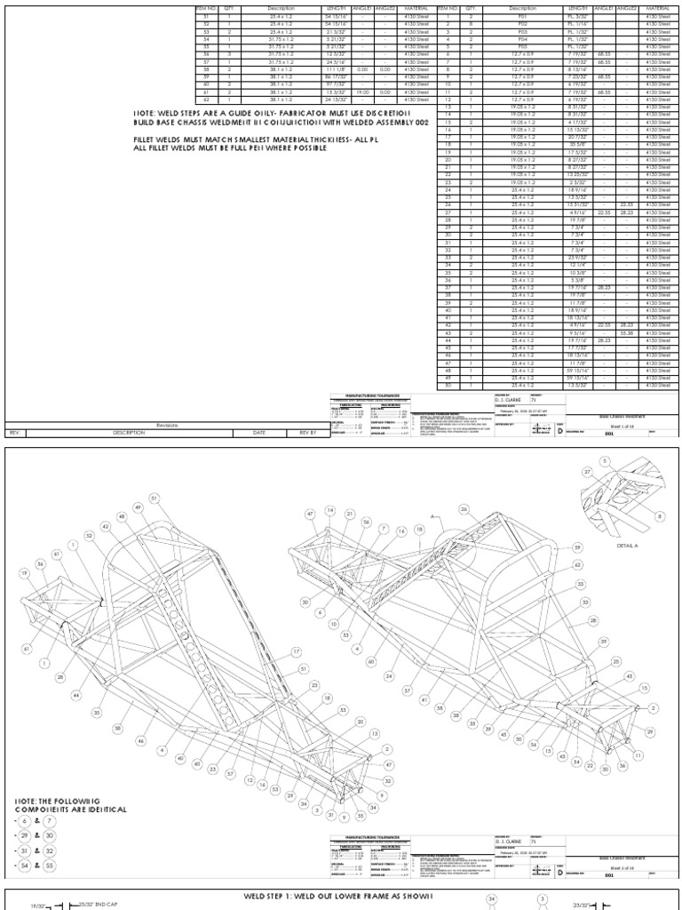Base Chassis Drawing PDF | PDF | Metal Fabrication | Machining