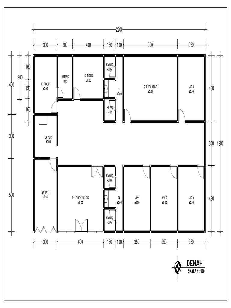 Denah Layout-Model | PDF
