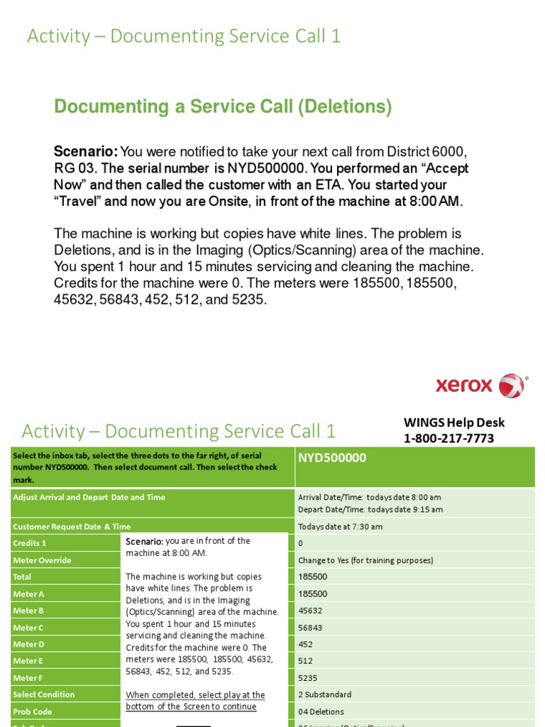 Documenting A Service Call (Deletions) | PDF | Software | Computing