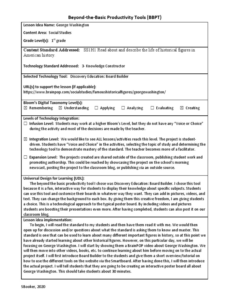 Jennifer Palacios Itech 3100 Module 06 Lesson Idea | PDF | Classroom | Behavior Modification