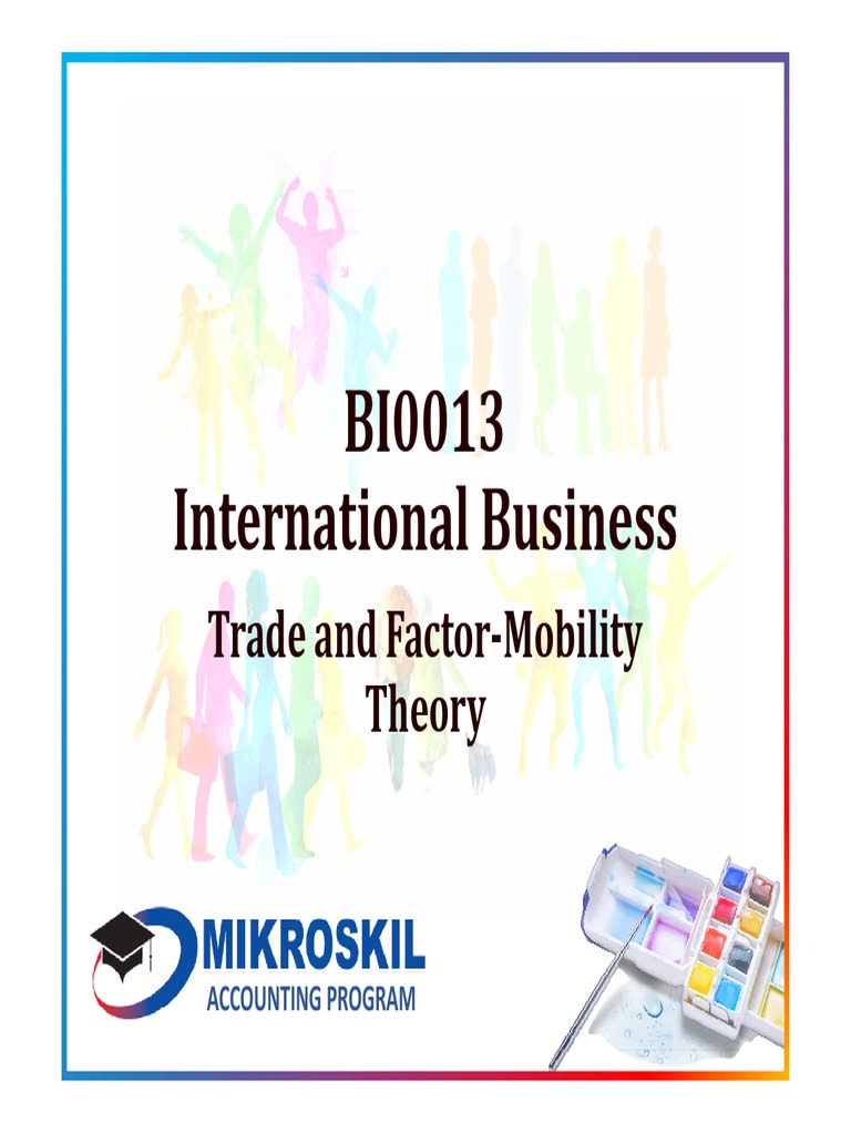 Chapter 5 Trade and Factor-Mobility Theory | PDF | Comparative ...