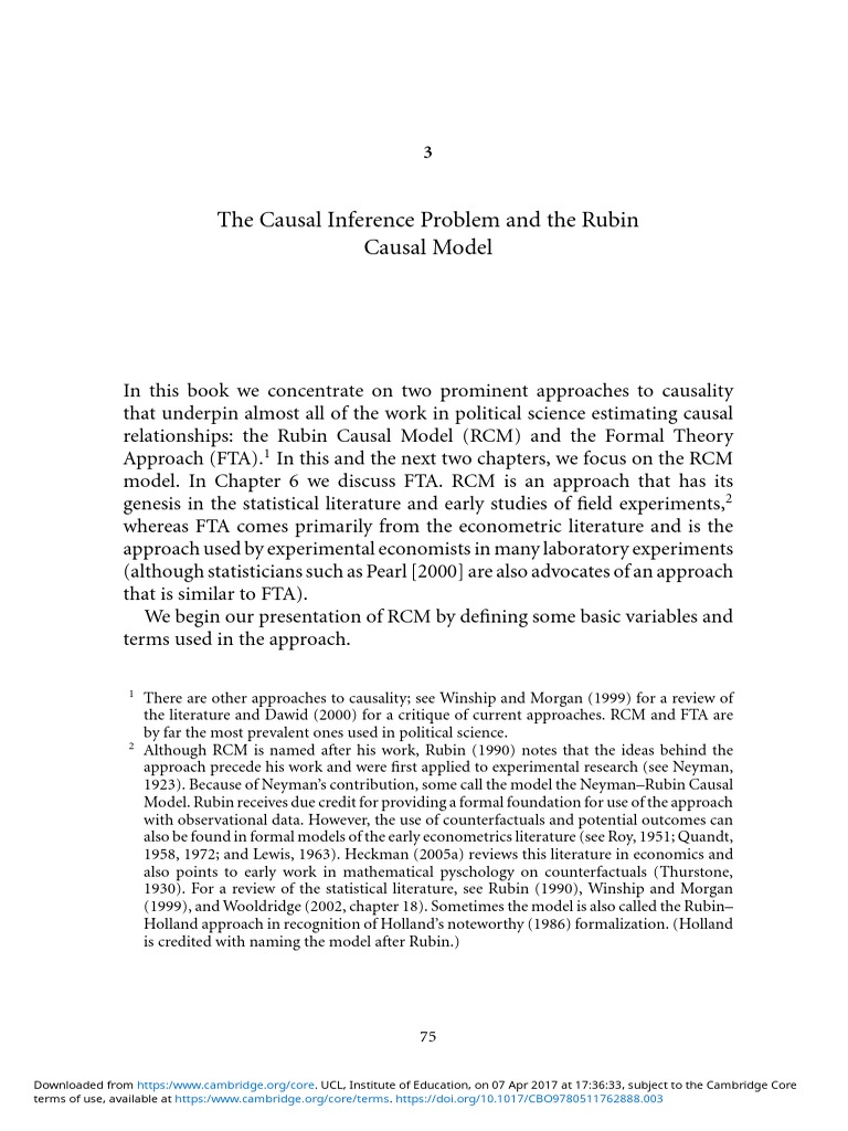 II. 3 The-Causal-Inference-Problem-And-The-Rubin-Causal-Model | PDF ...