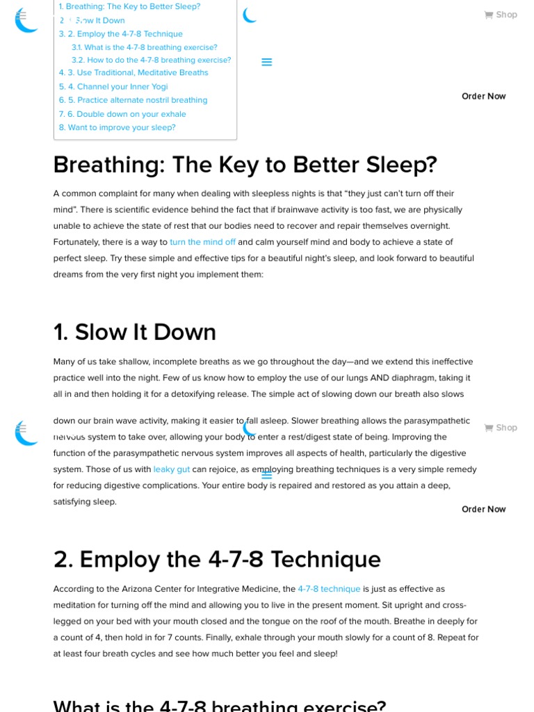 How To Sleep Good by Me.... | PDF | Breathing | Sleep