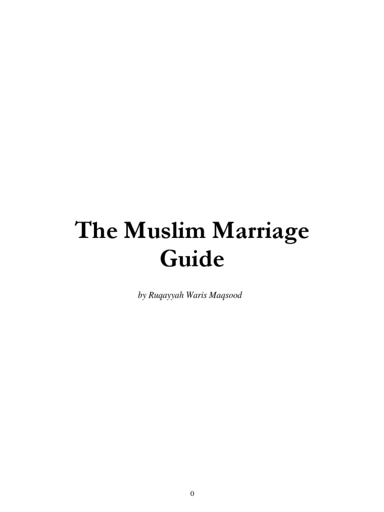 Muslim Marriage Guide Overview | PDF | Wife | Marriage