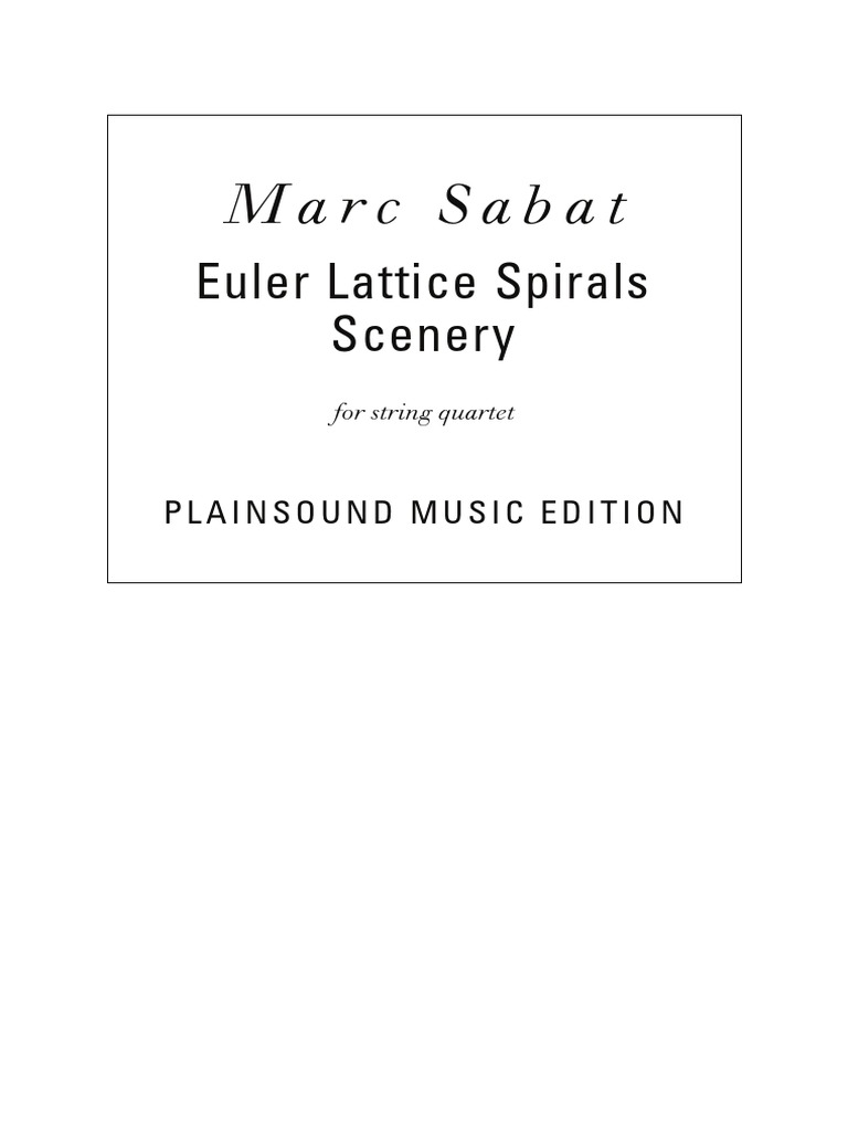 Euler PDF | PDF | Interval (Music) | Musical Compositions
