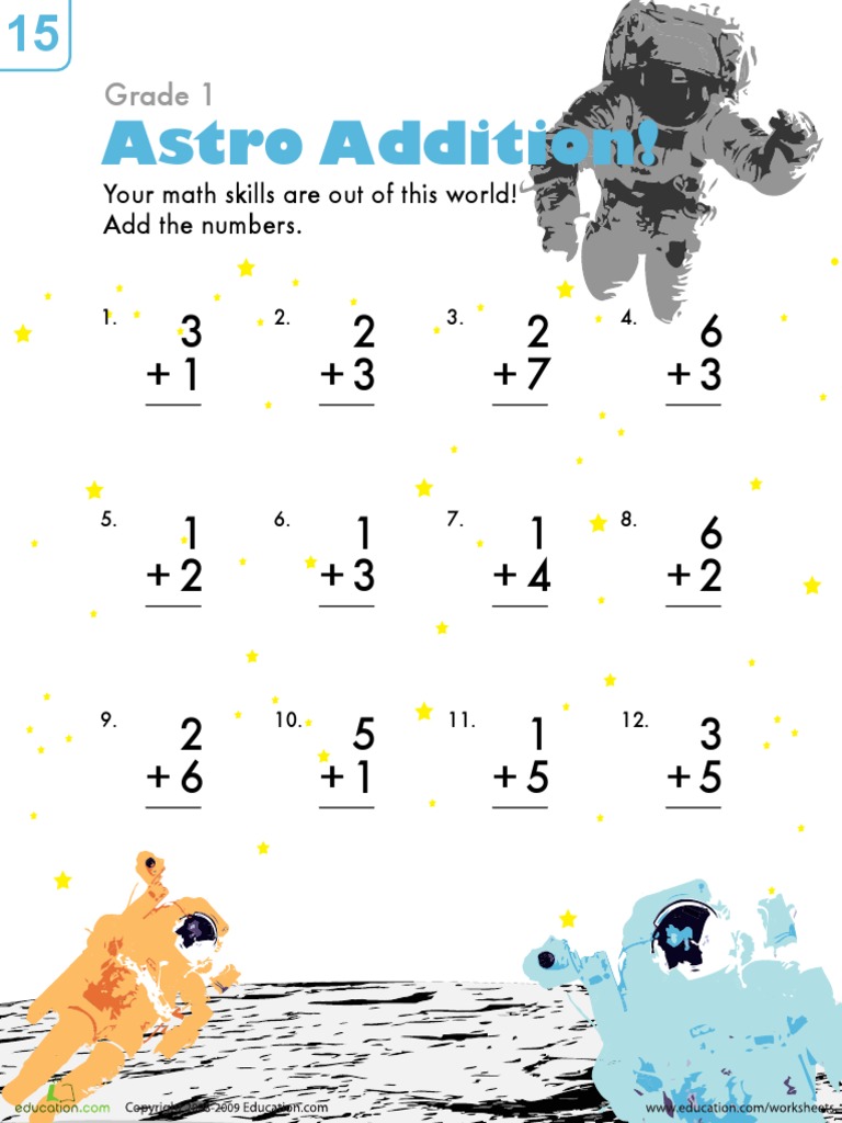Astro Addition!: Grade 1 | PDF