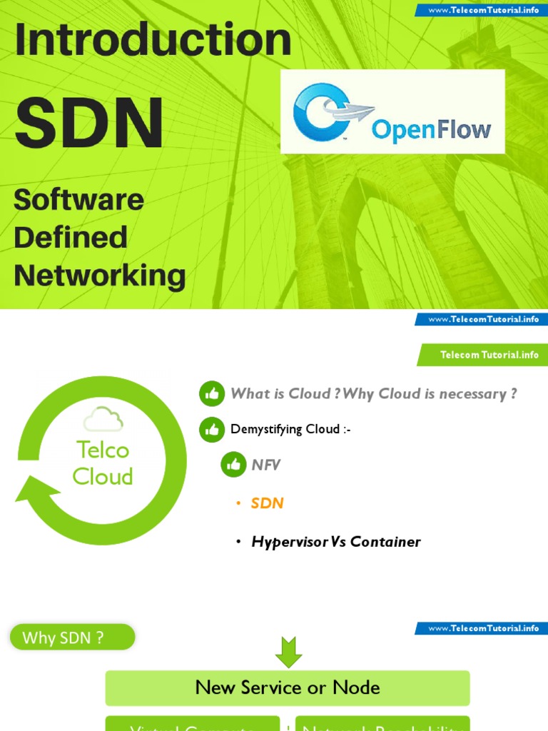 Introduction To SDN & Openflow - PDF | PDF | Cloud Computing | Computer Network