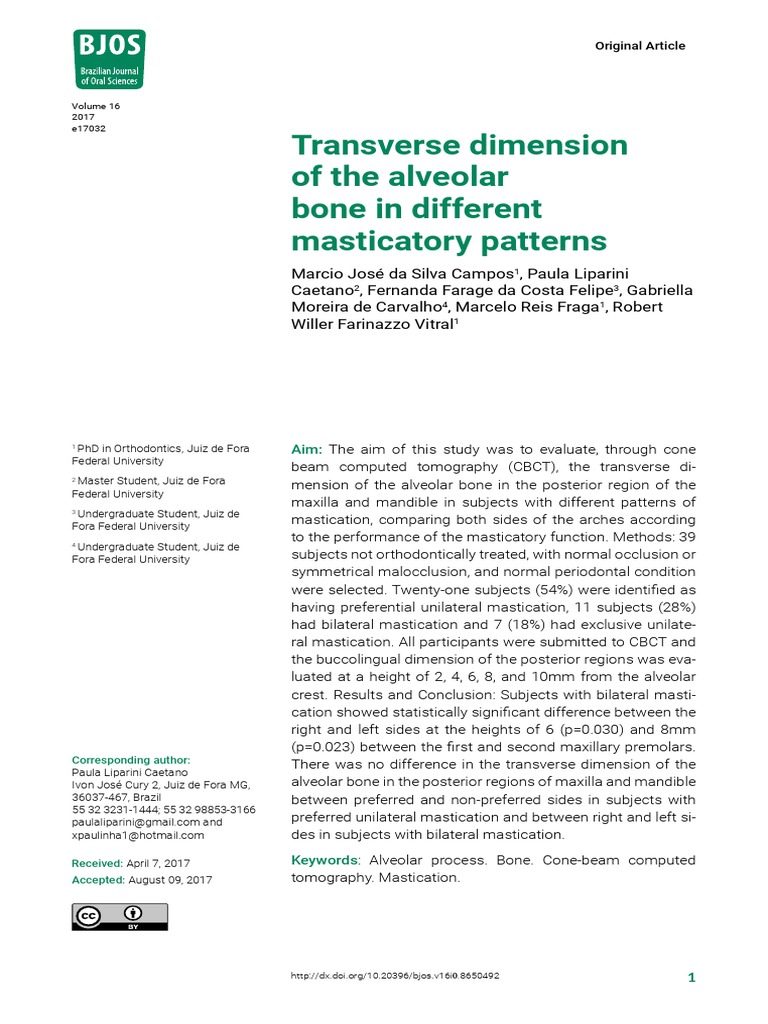 Dimension Transversal | Download Free PDF | Statistics | Animal Anatomy