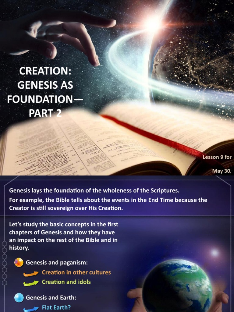 Creation: Genesis As Foundation-: Lesson 9 For May 30, 2020 | PDF ...