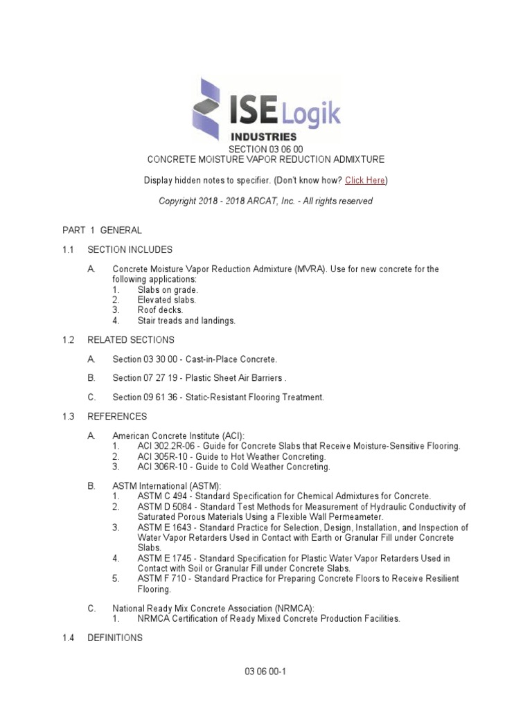 03 06 00 - Schedules For Concrete | PDF | Concrete | Cement