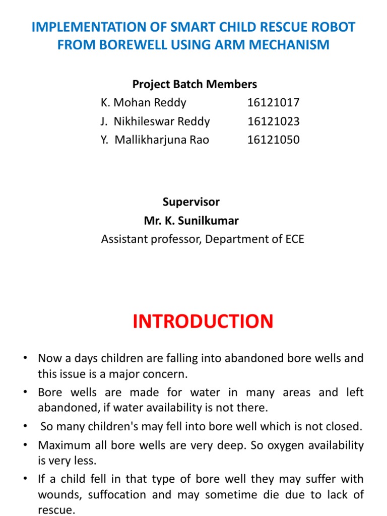 Implementation of Smart Child Rescue Robot From Borewell Using Arm Mechanism | PDF | Raspberry ...