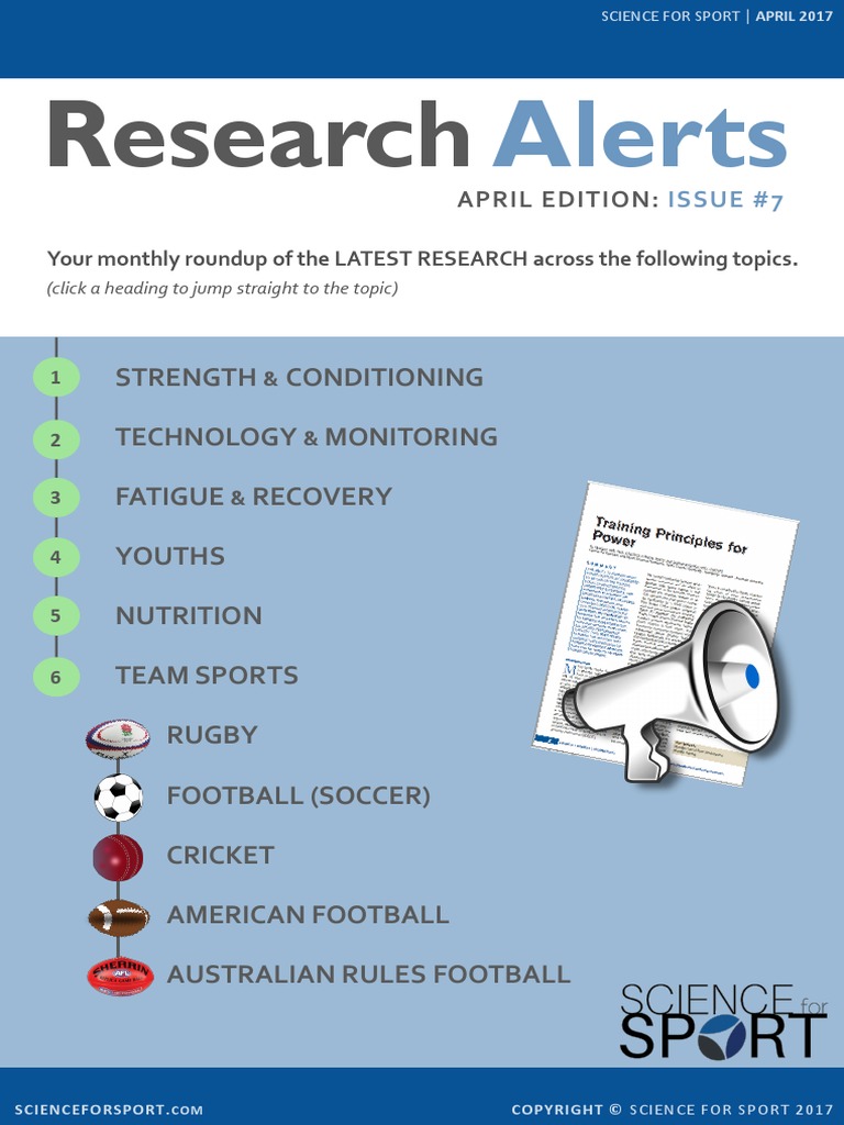 07 Research-Alerts-Issue-7-April-17 | PDF | Inflammation | Strength ...