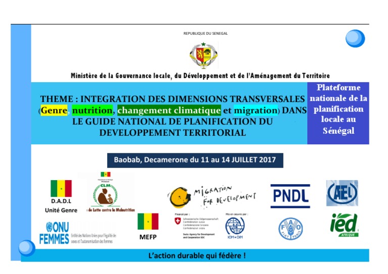 Banderole de Soutenance sur le Genre et le Développement | PDF