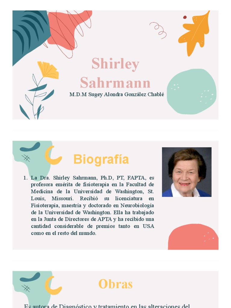 Shirley Sahrmann | PDF | Terapia física | Dolor