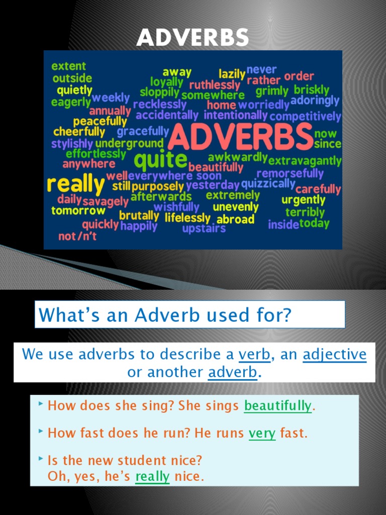 A Comprehensive Guide to Adverbs: Their Uses, Types, Placement in ...