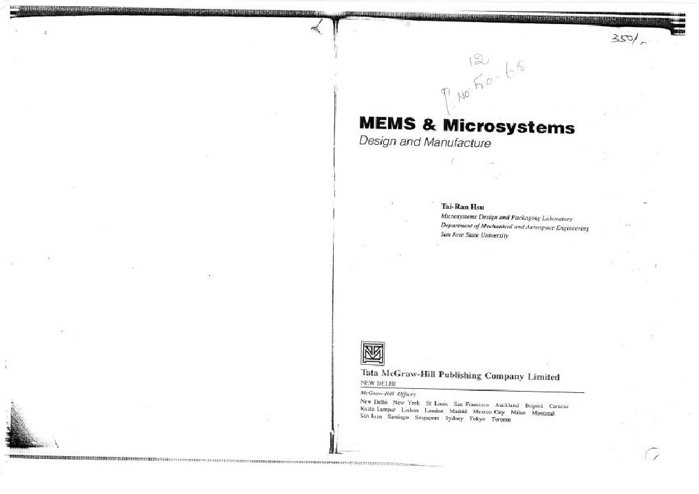 MEMS & Microsystems Design Guide | PDF