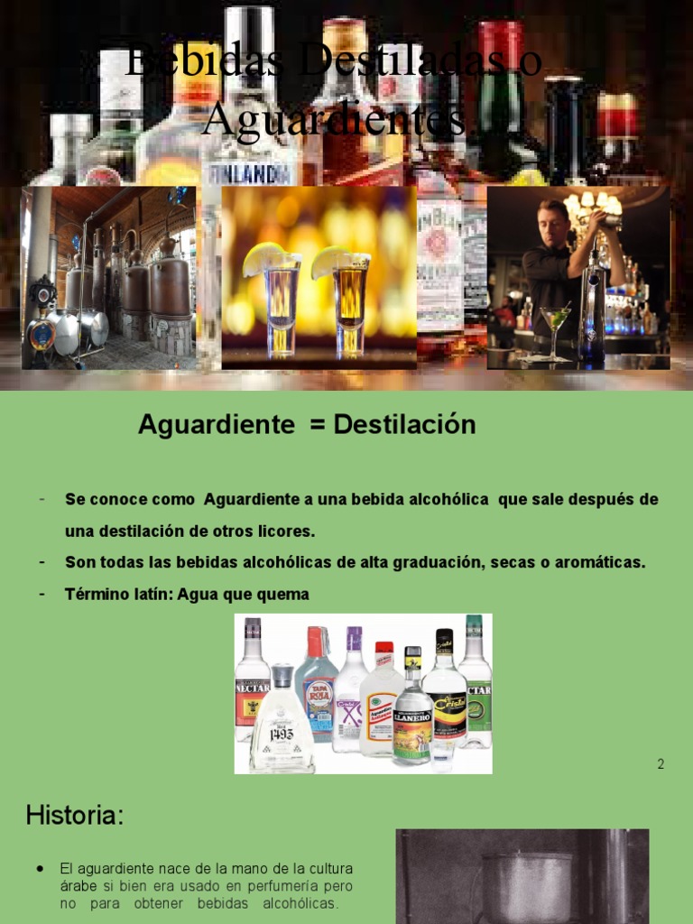 Aguardiente | PDF | Destilación | Alimentos