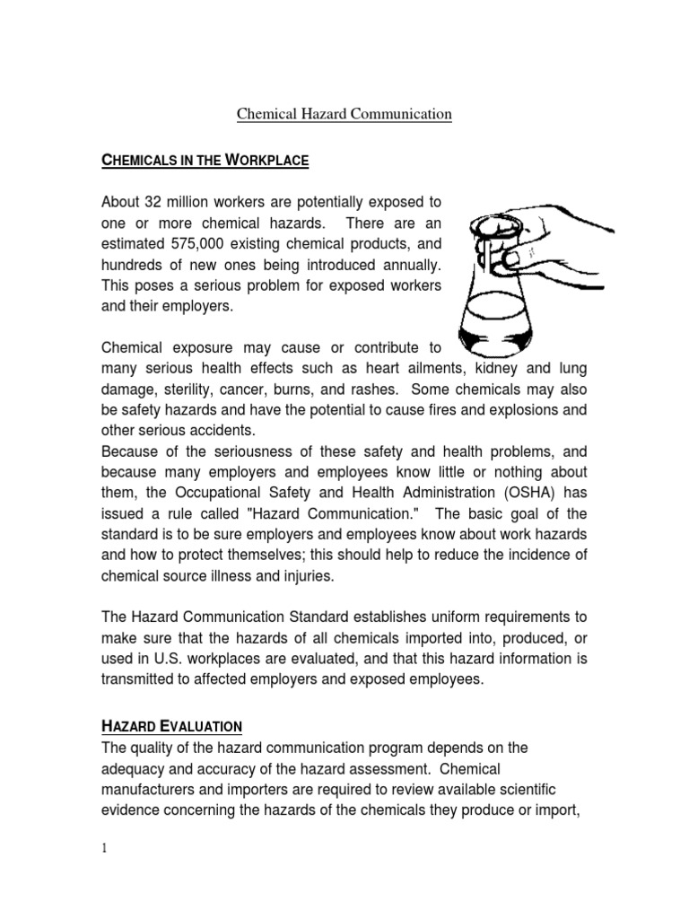 12-Chemical Hazard Communication | PDF | Dangerous Goods | Occupational ...